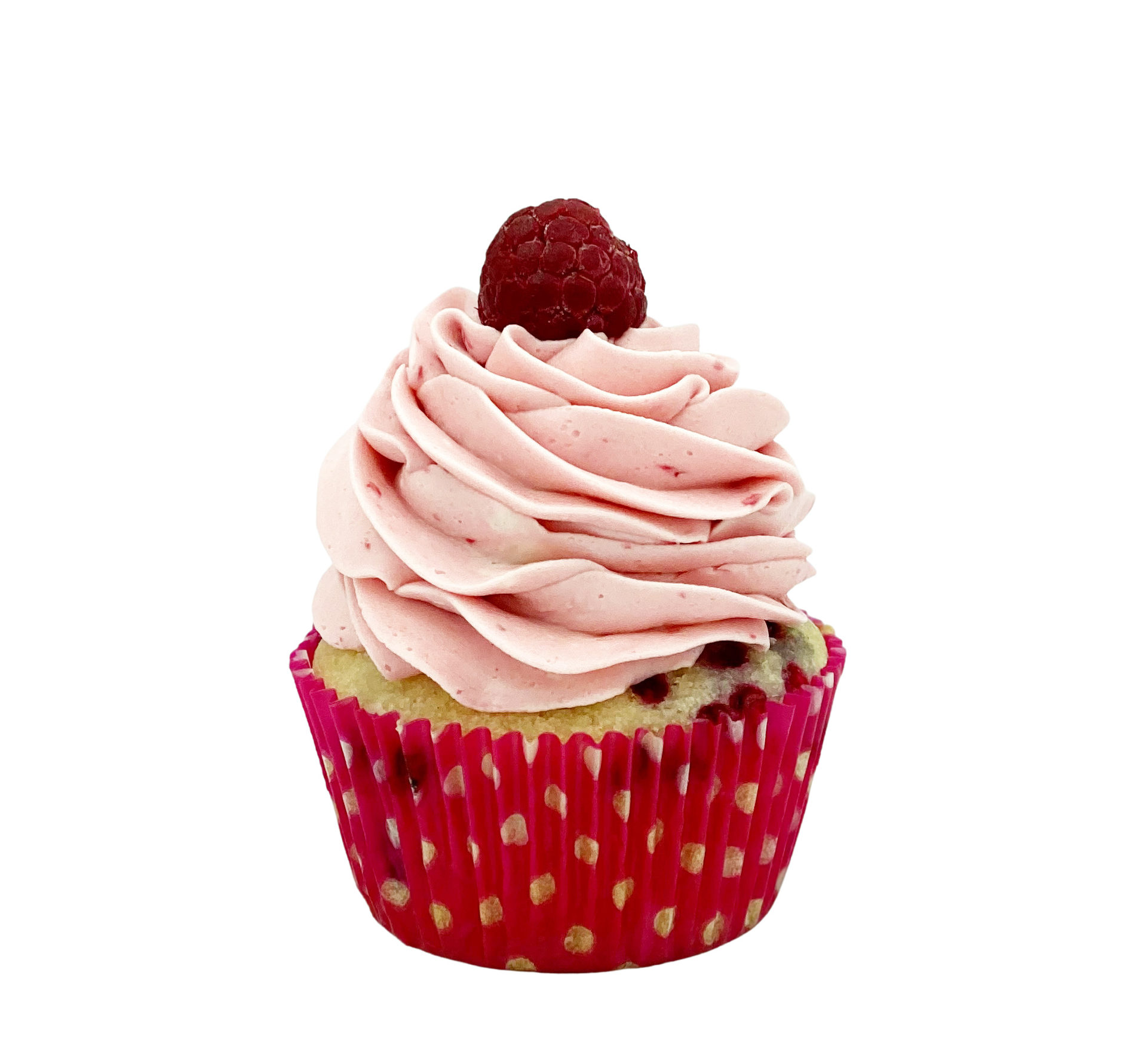 Raspberry Cupcake – Sweet Freedom Bake Shop
